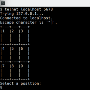 Project: Telnet Tic-Tac-Toe Game – Tangible Abstraction